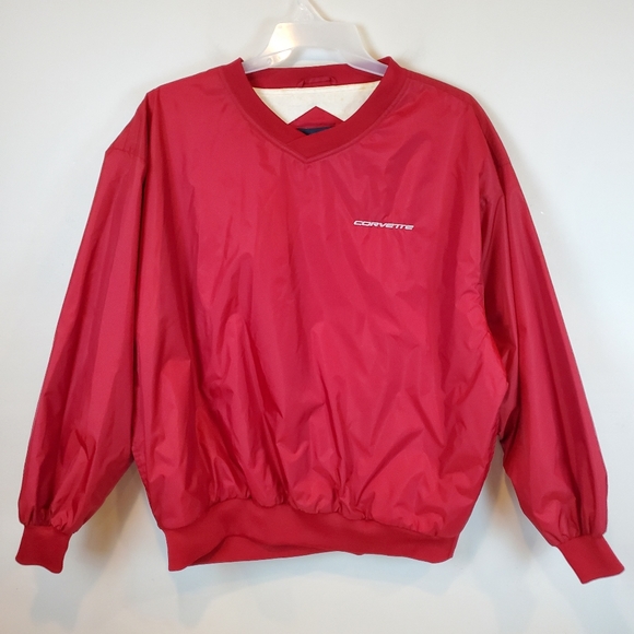 Port Authority | Jackets & Coats | Vtg 9s Port Authority Corvette Red Pullover Windbreaker ...